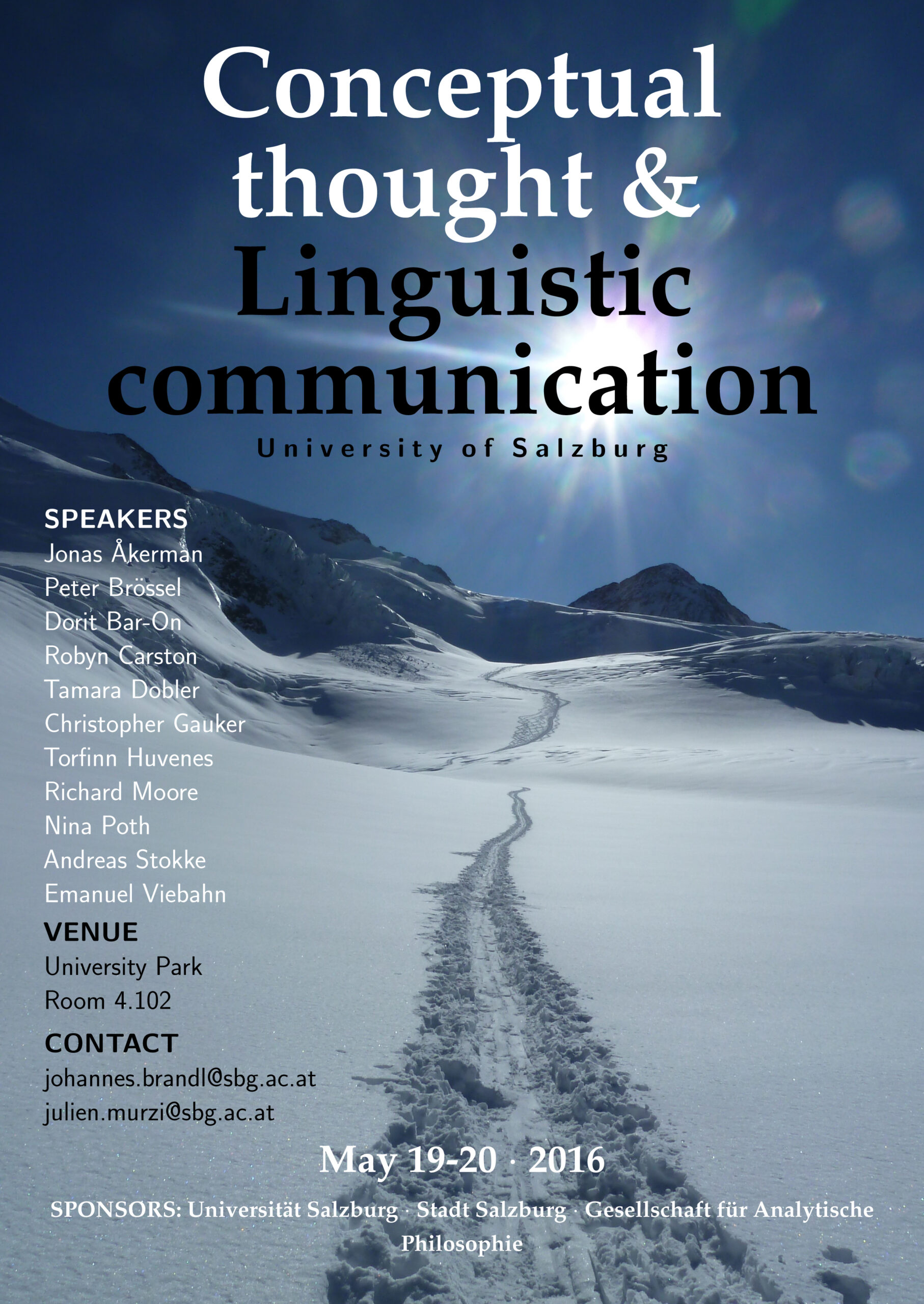 Conceptual thought & Linguistic communication - Universität Salzburg