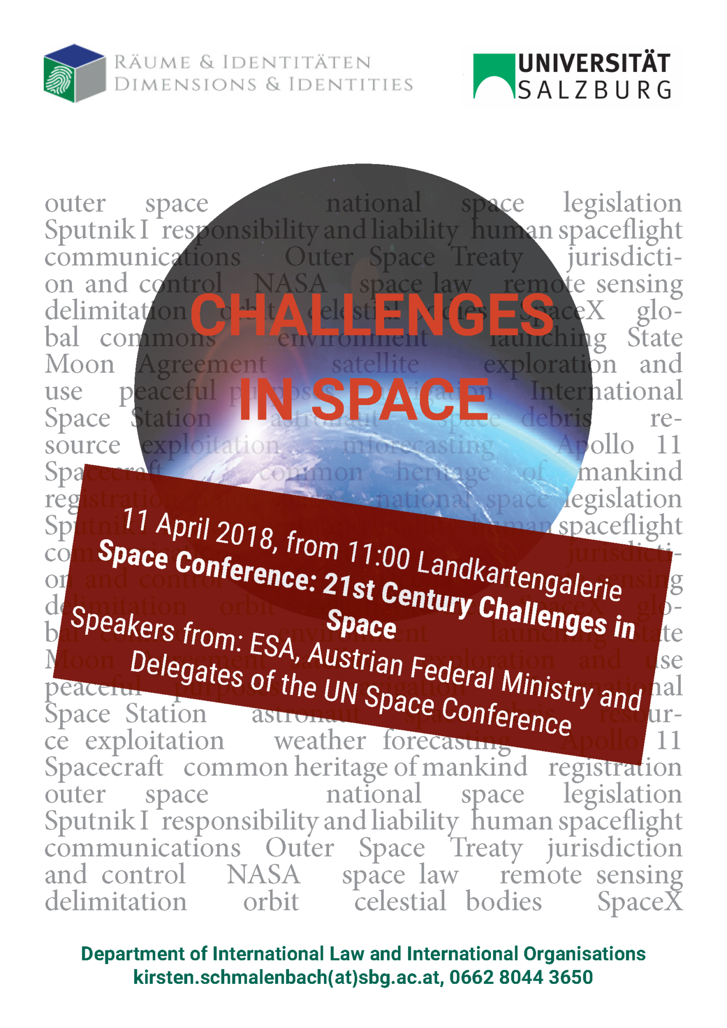 11 April: Space Conference - Paris Lodron Universität Salzburg