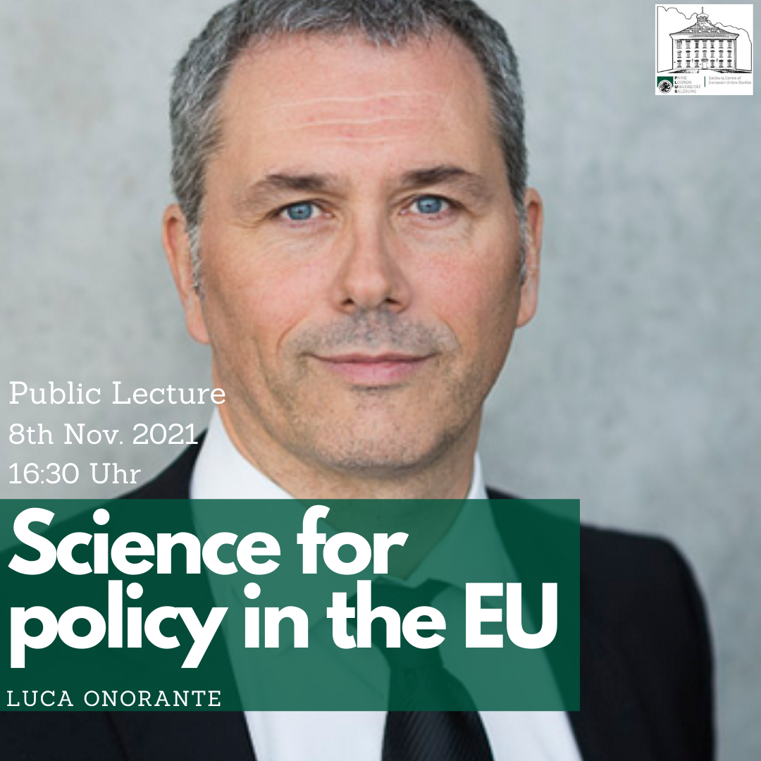 SCEUS lecture „Science for policy in the EU“ - Universität Salzburg