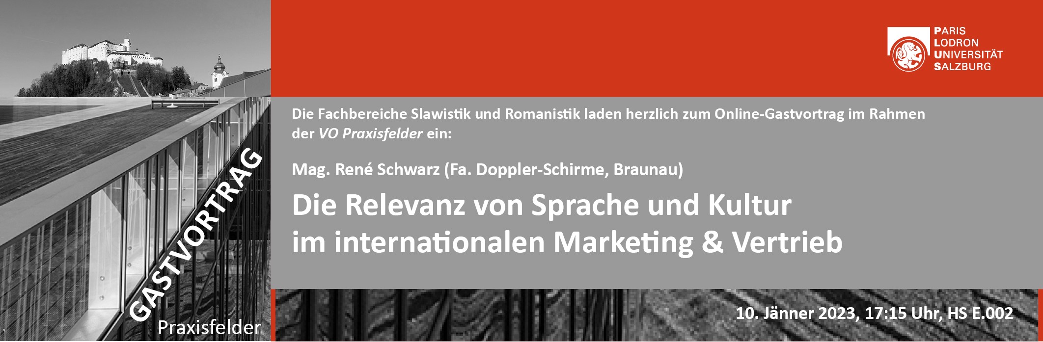 Einladung zum Gastvortrag - Universität Salzburg