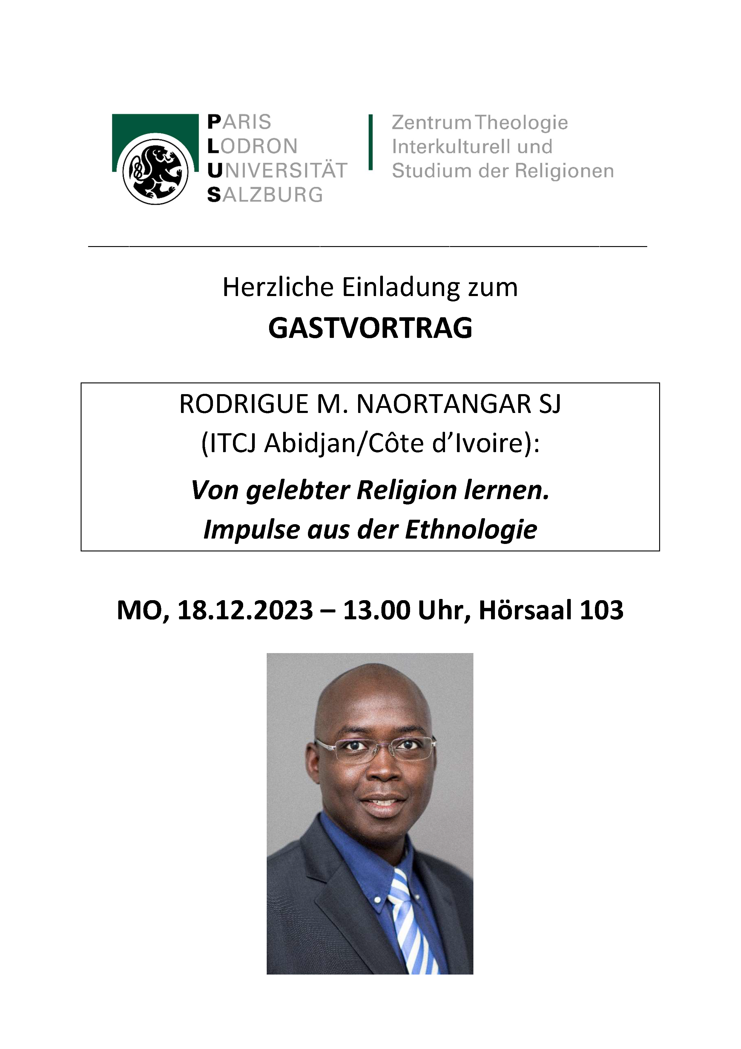 Von gelebter Religion lernen. Impulse aus der Ethnologie - Universität Salzburg