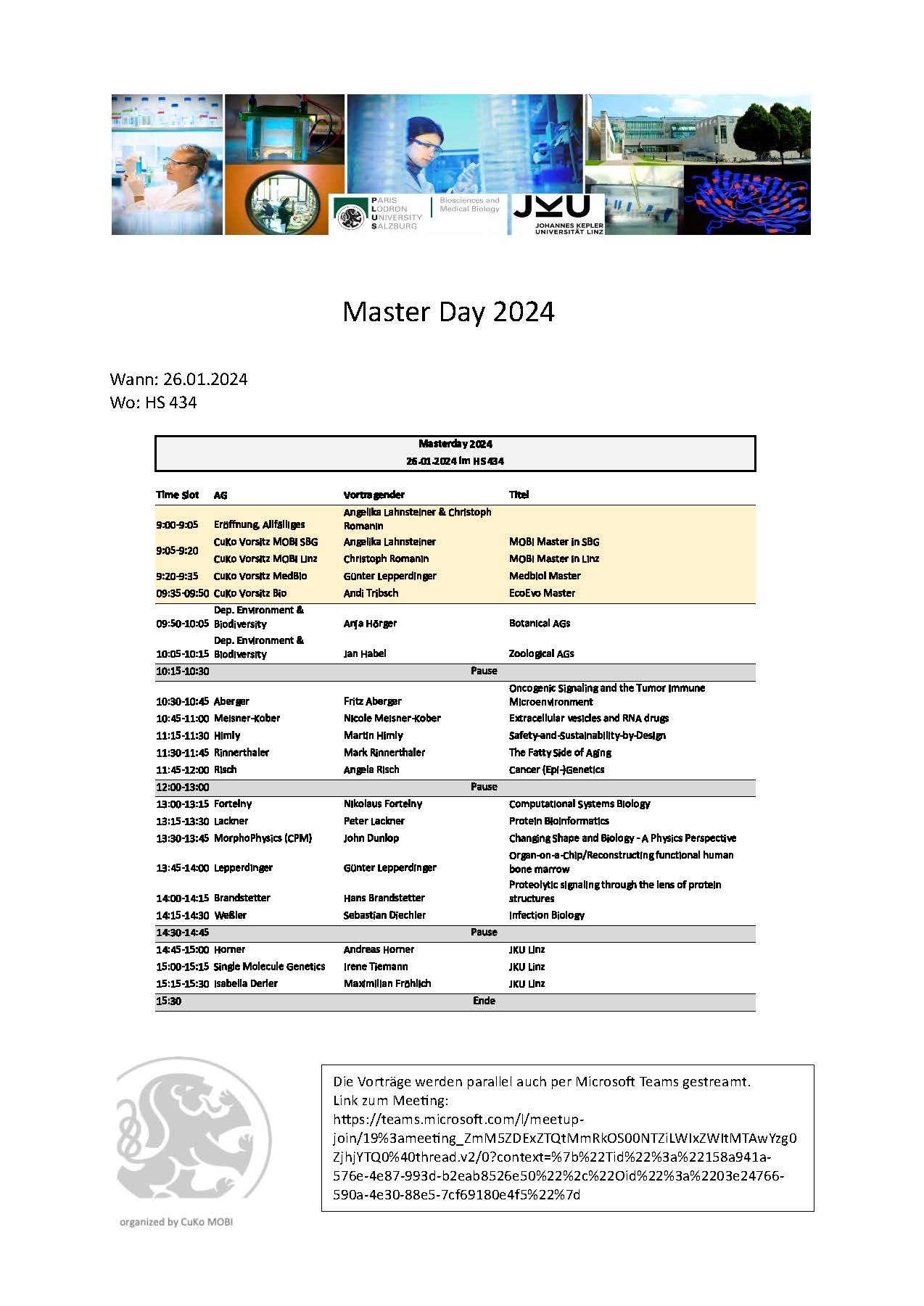 Master Day 2024 - Universität Salzburg