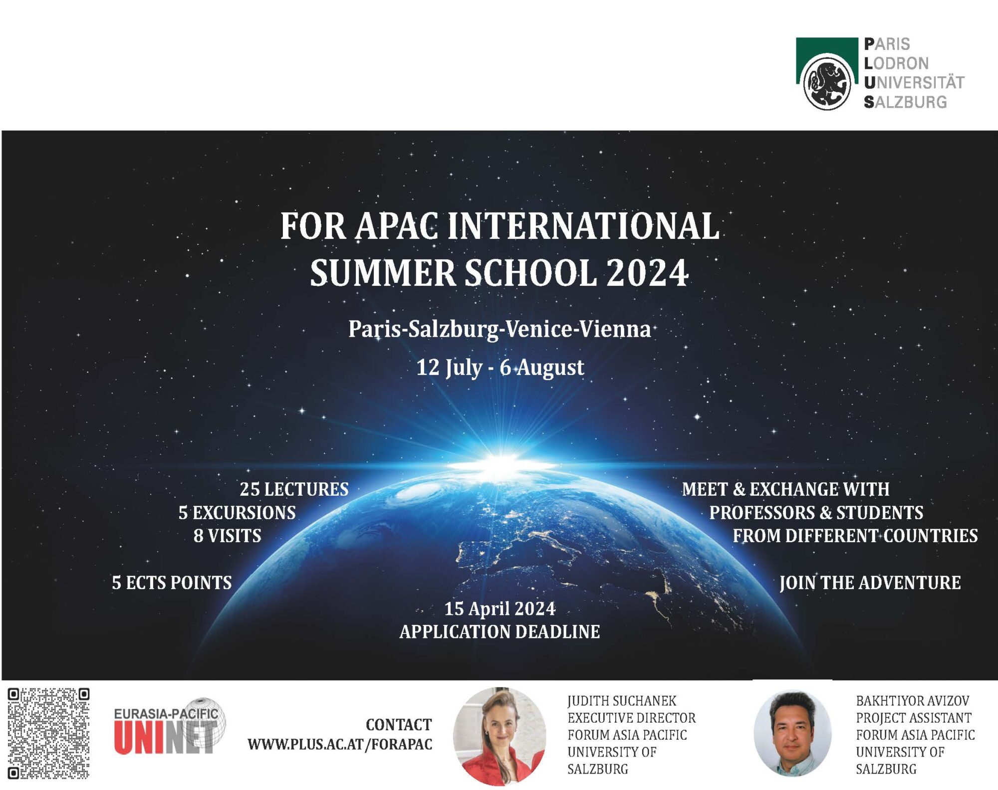 FOR APAC INTERNATIONAL SUMMER SCHOOL 2024 - Paris Lodron Universität ...