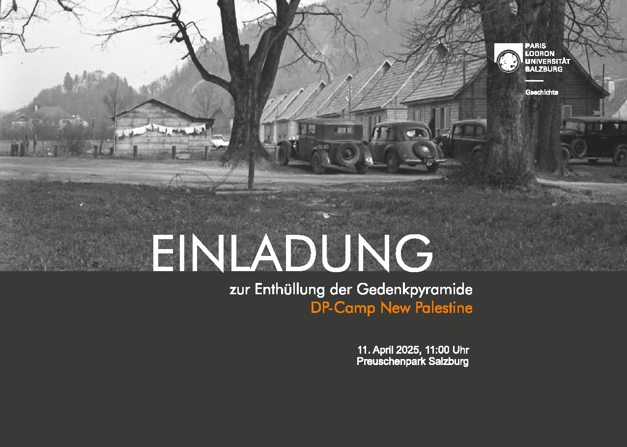 Enthüllung der Gedenkpyramide an das DP-Camp New Palestine – Eine ...